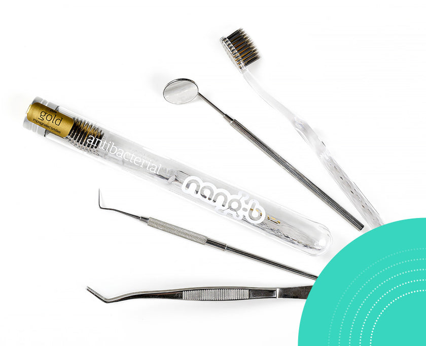 Nano-b | Gold, Silver and Bamboo Charcoal Toothbrush